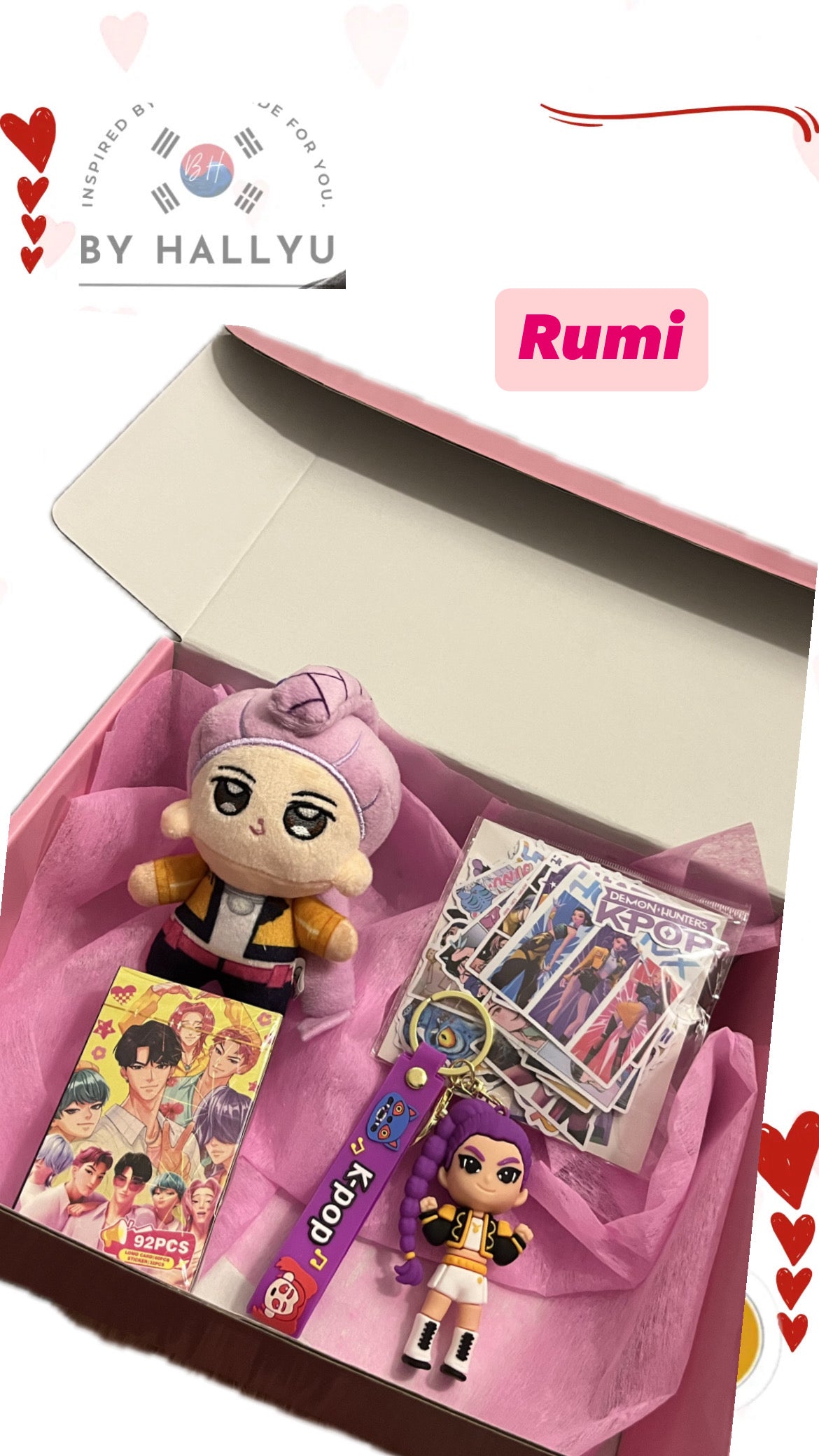 KPop Demon Hunters Box – Rumi, Zoey, Mira & Saja Boys Collectible – By ...